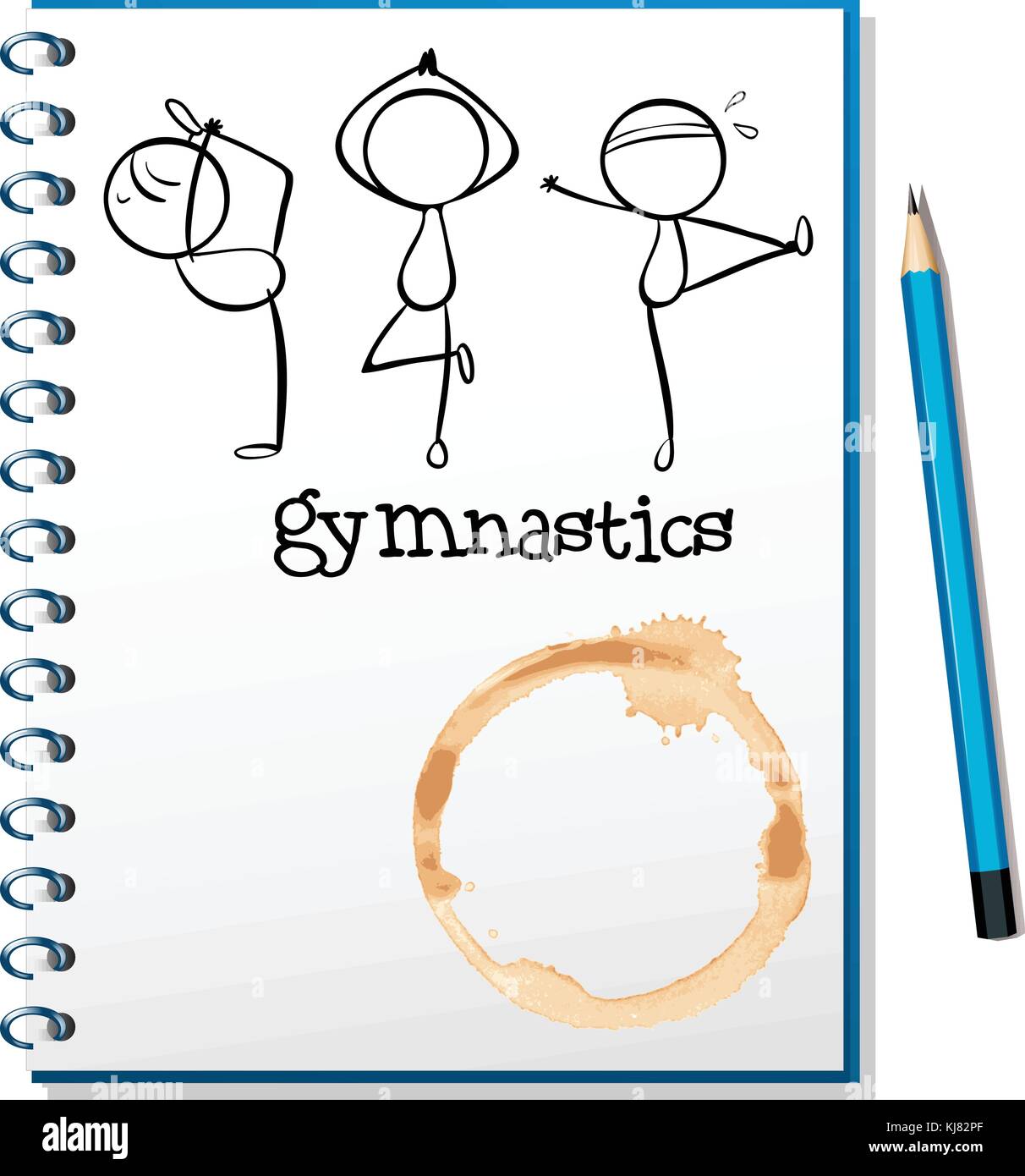Three gymnasts Stock Vector Images - Alamy