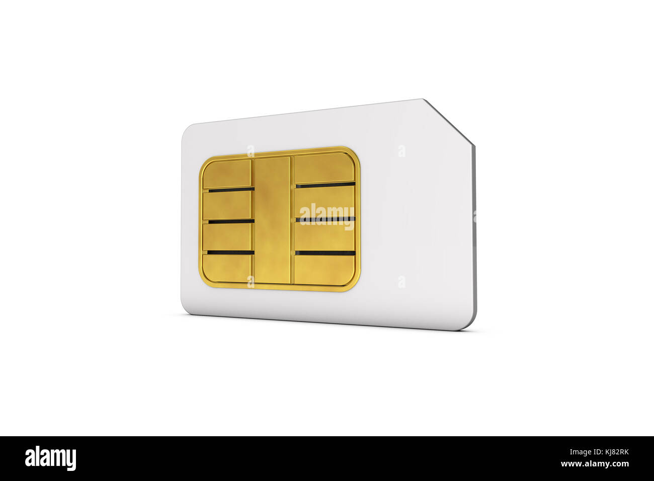 Sim card. 3D Rendering Stock Photo - Alamy