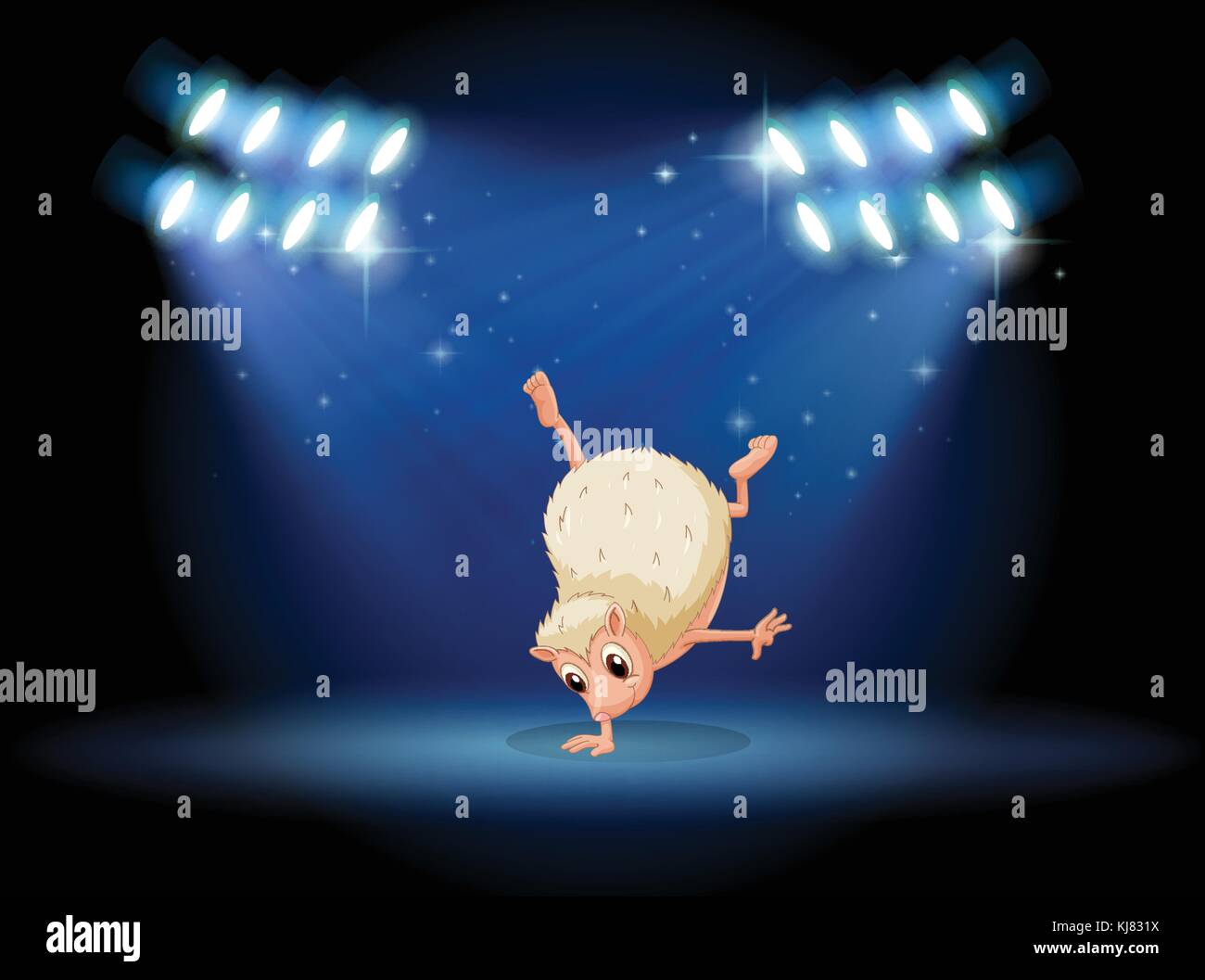 Illustration of a molehog doing breakdance Stock Vector Image & Art - Alamy