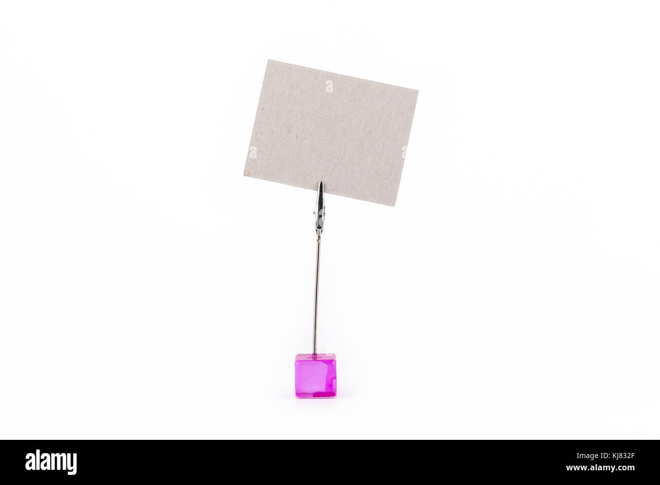 note paper, cardboard on a white background. Free text space Stock ...