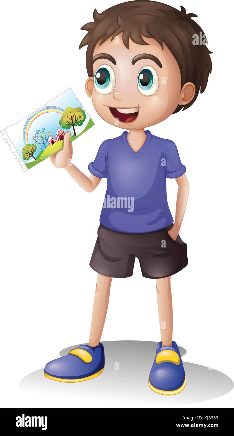 Boy explain Stock Vector Images - Alamy