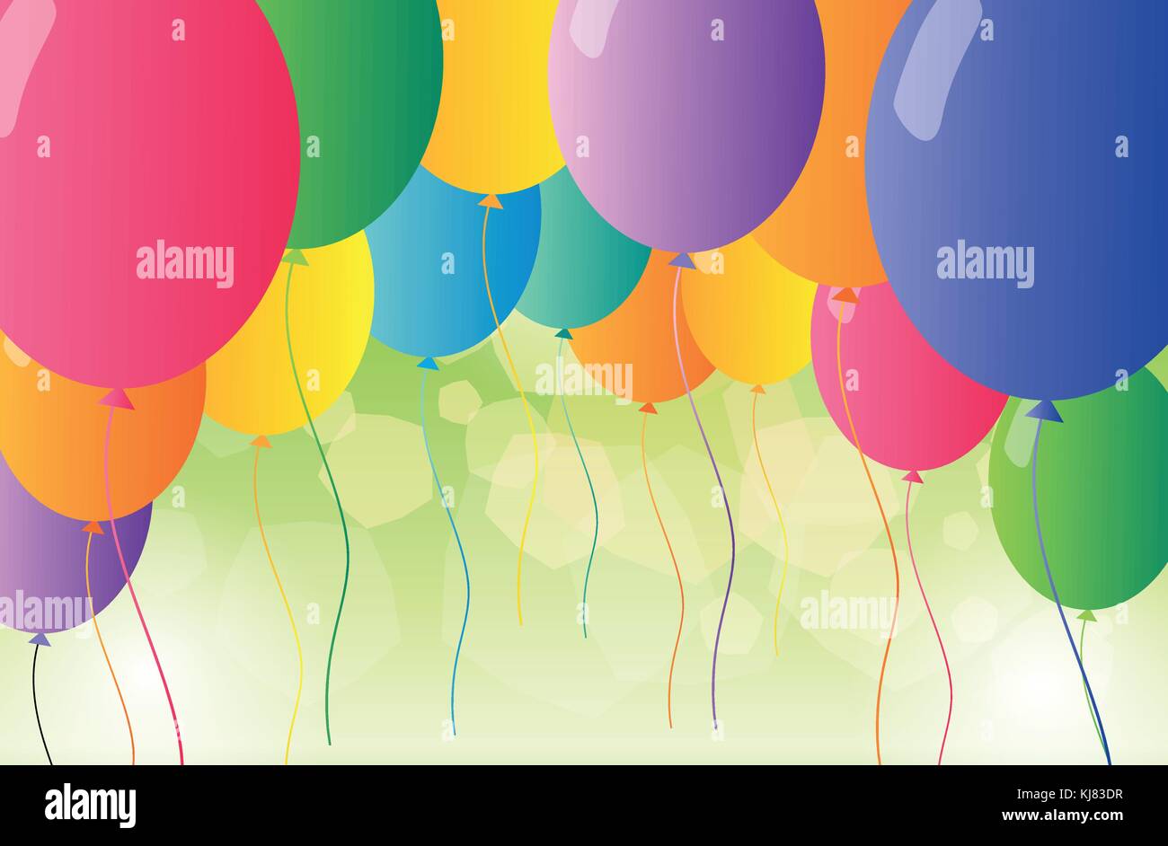 Illustration of a set of colorful balloons Stock Vector Image & Art - Alamy