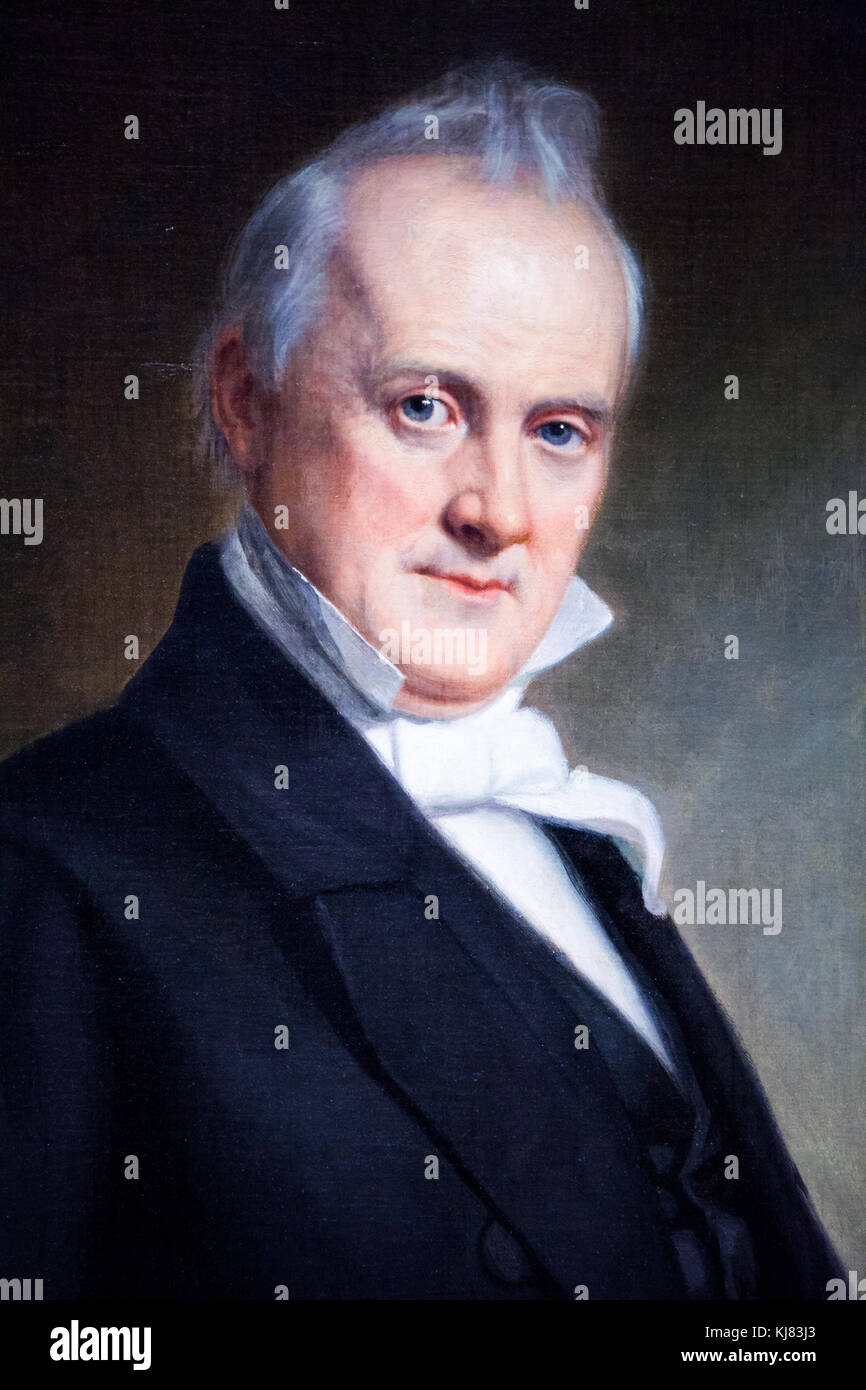 Oil painting of President James Buchanan, Fifteenth president United ...