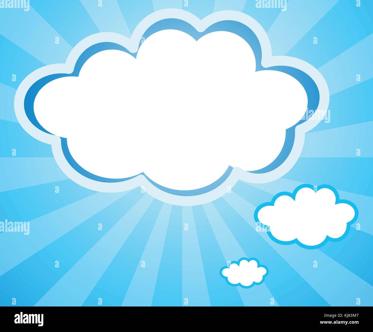 Illustration of the empty cloud templates Stock Vector Image & Art - Alamy