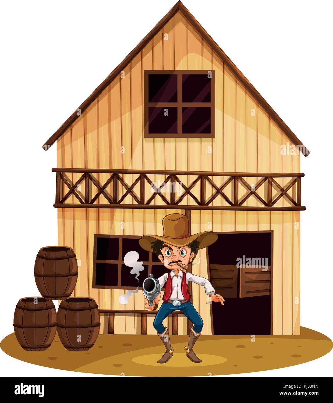 Gun powder barrels Stock Vector Images - Alamy