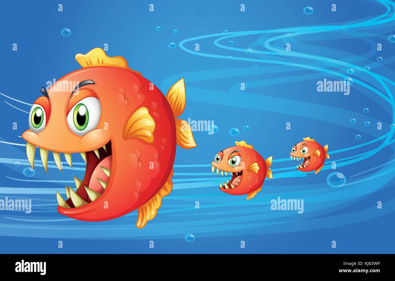 School of small fish underwater Stock Vector Images - Alamy