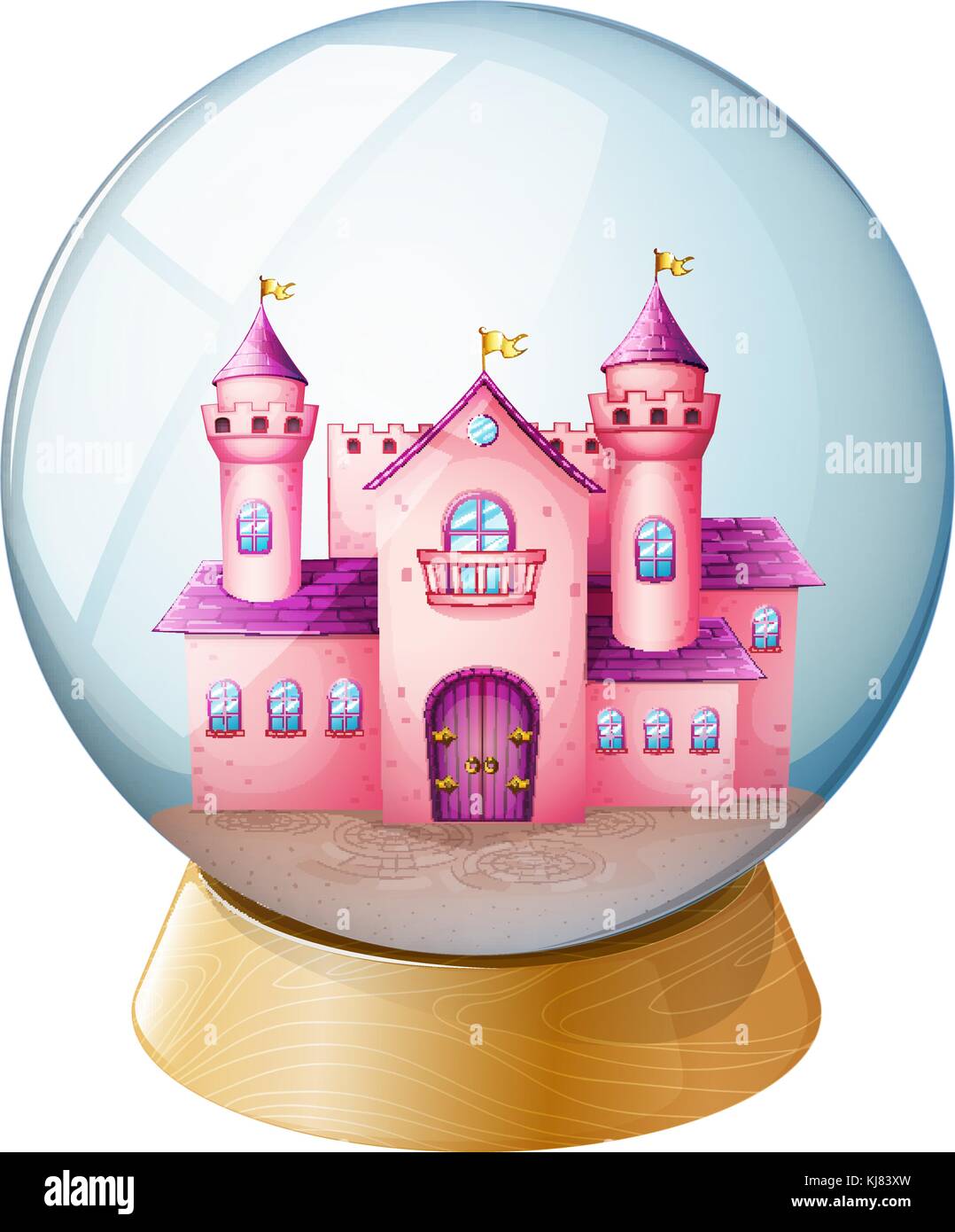 Inside pink castle Stock Vector Images - Alamy