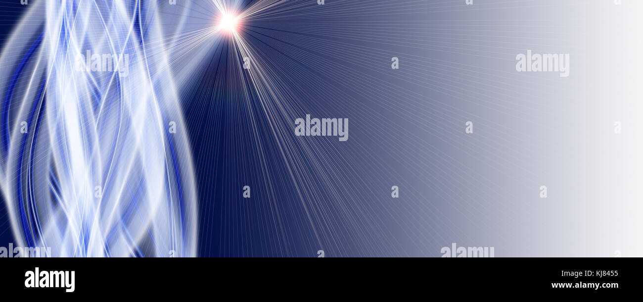 Futuristic technology wave panorama background design with lights Stock ...