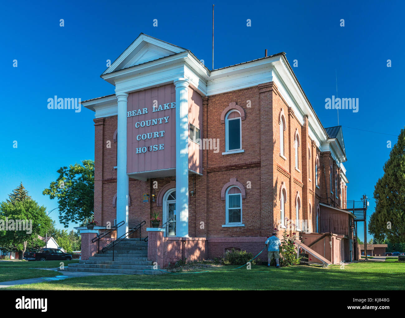 Bear Lake County Courthouse in Paris, Bear Lake Valley, Oregon Trail ...
