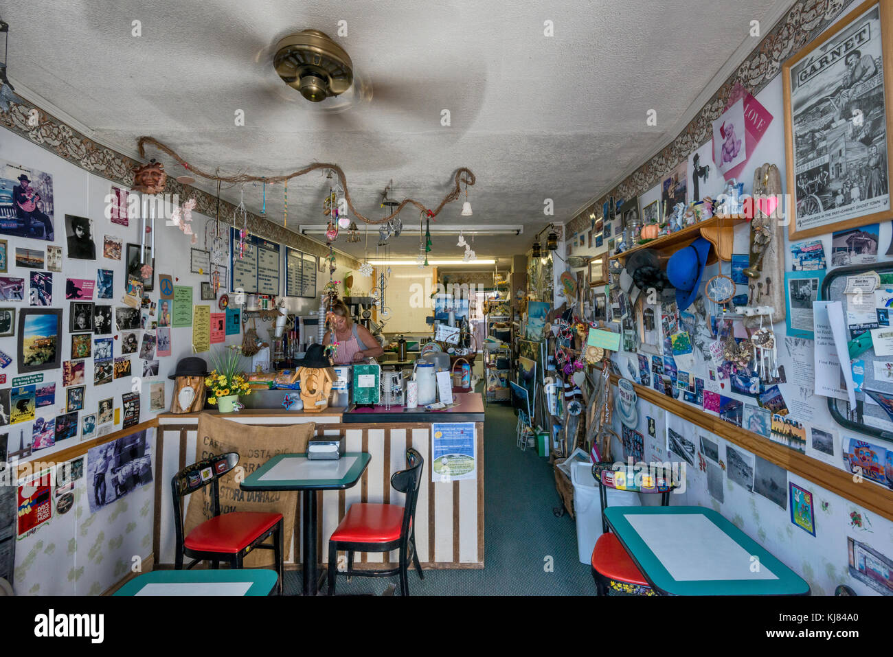 Aho's Espresso Deli, coffee shop interior on Washington Street ...