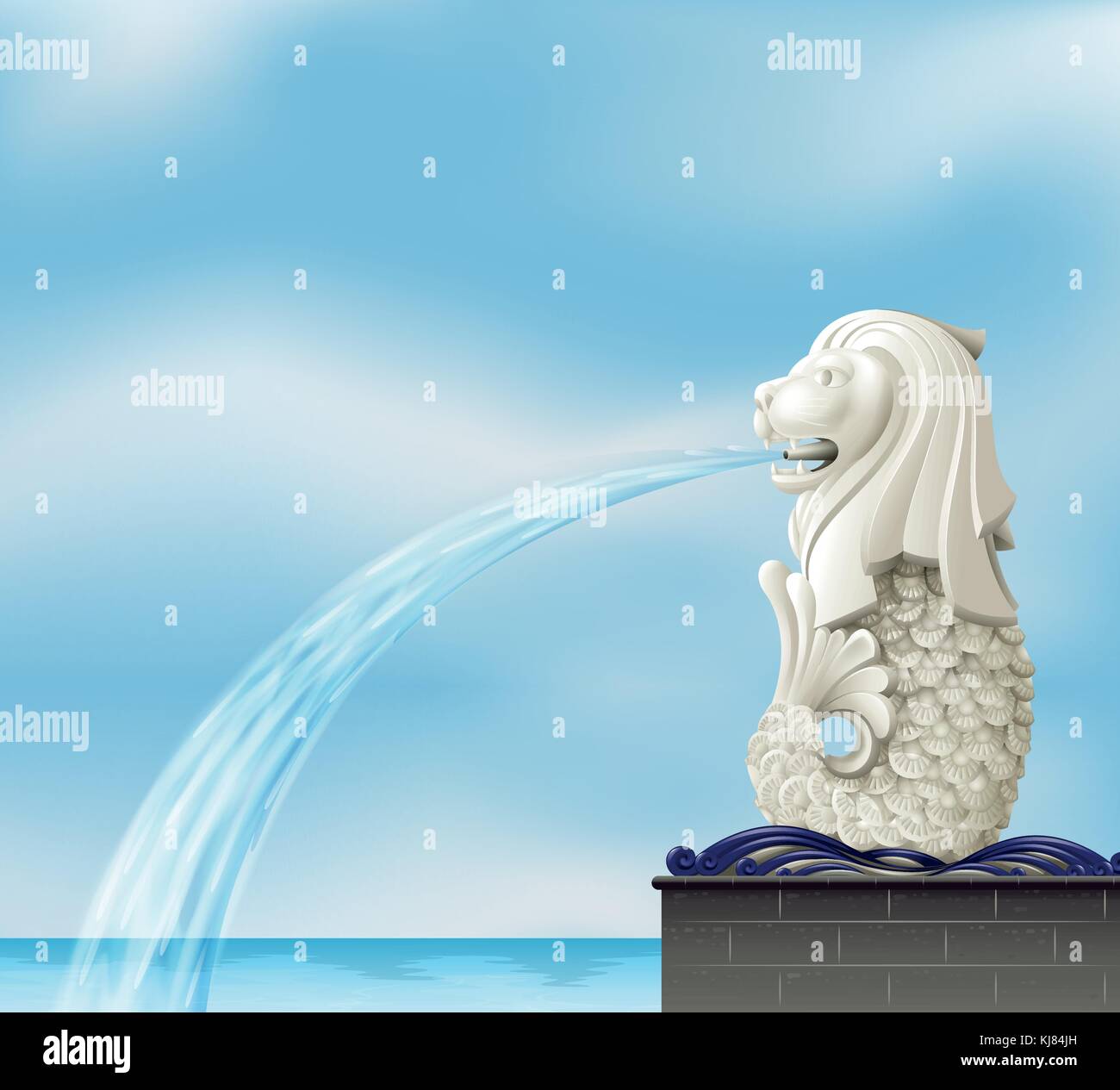 Merlion vector vectors hi-res stock photography and images - Alamy