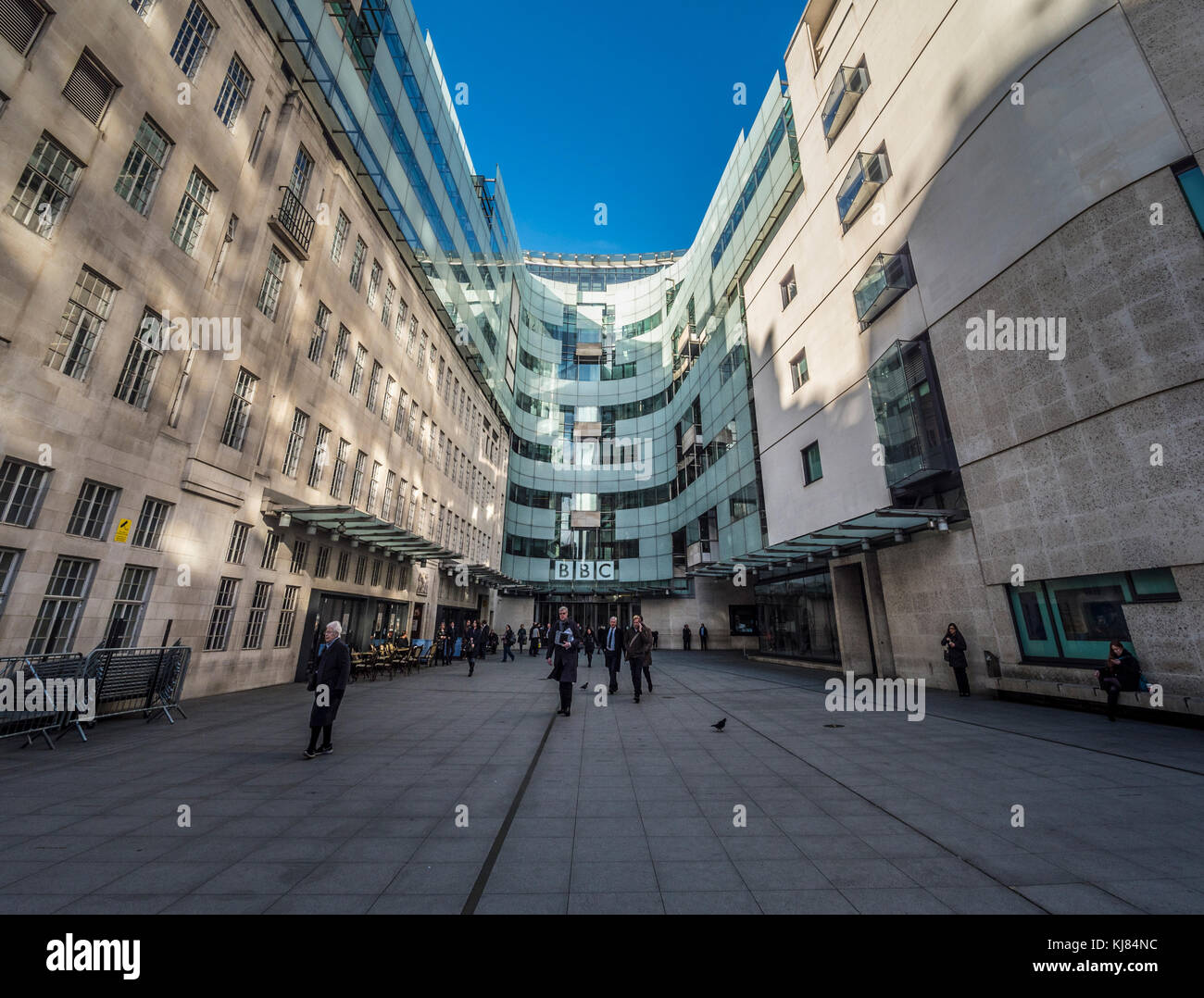 BBC headquarters, a renovated Portland Stone edifice with cutting-edge ...