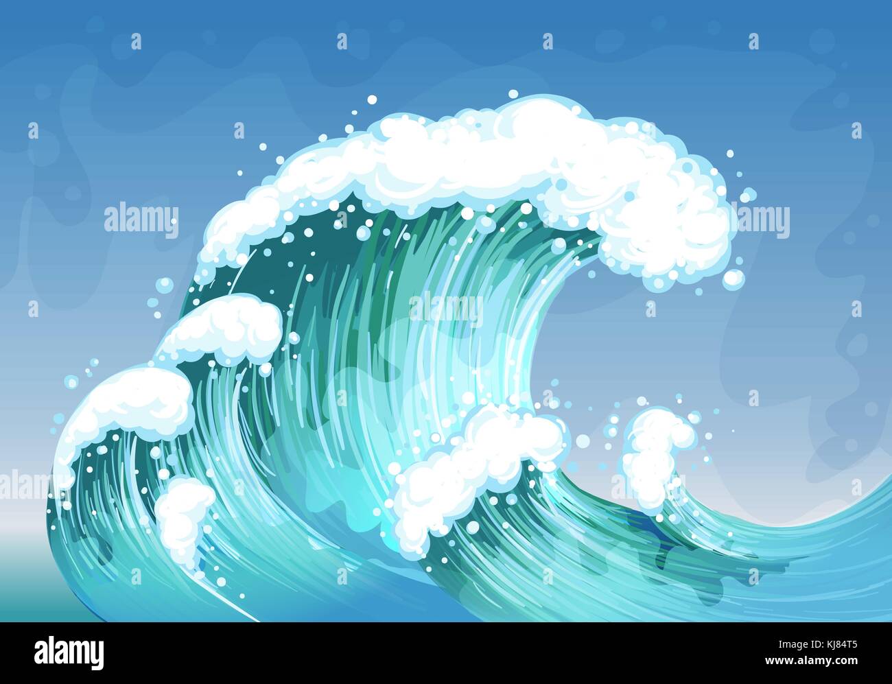 Illustration of a very big wave Stock Vector Image & Art - Alamy