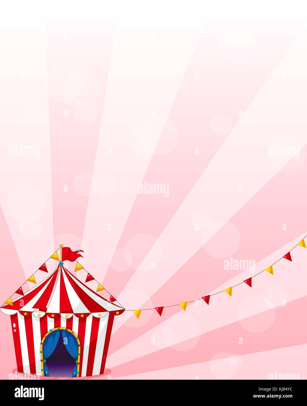 Illustration of a red circus tent with banners Stock Vector Image & Art ...