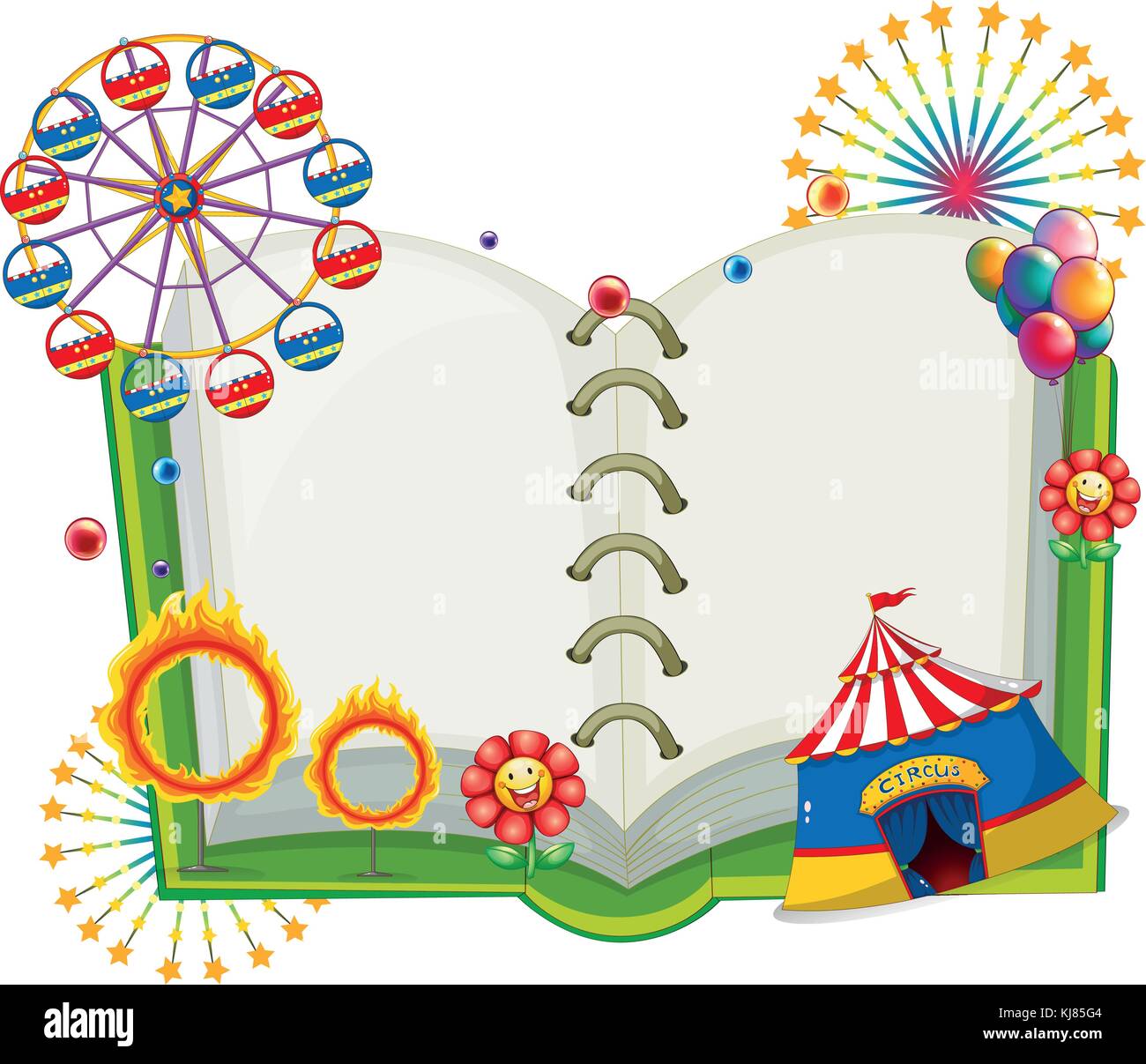 Empty carnival ride Stock Vector Images - Alamy