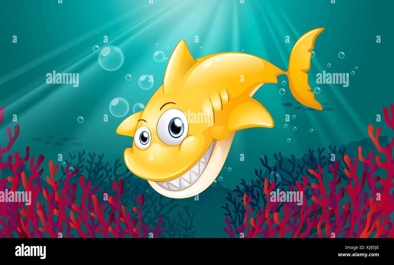 Shark smiling hi-res stock photography and images - Alamy