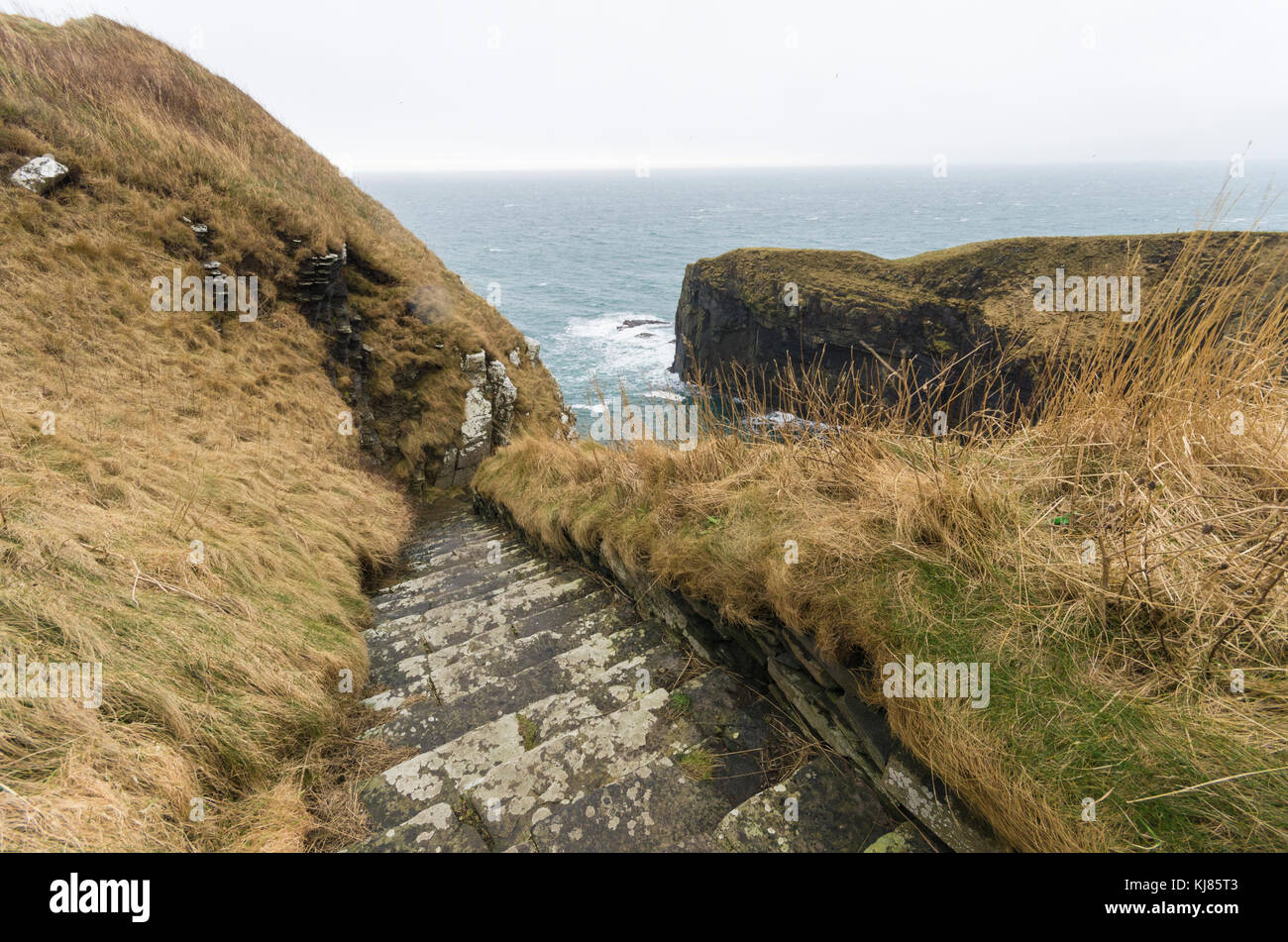 whaligoe steps, Caithness, Scotland Stock Photo - Alamy
