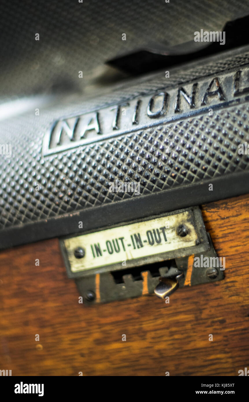 Old Time Punch Clock High Resolution Stock Photography and Images - Alamy