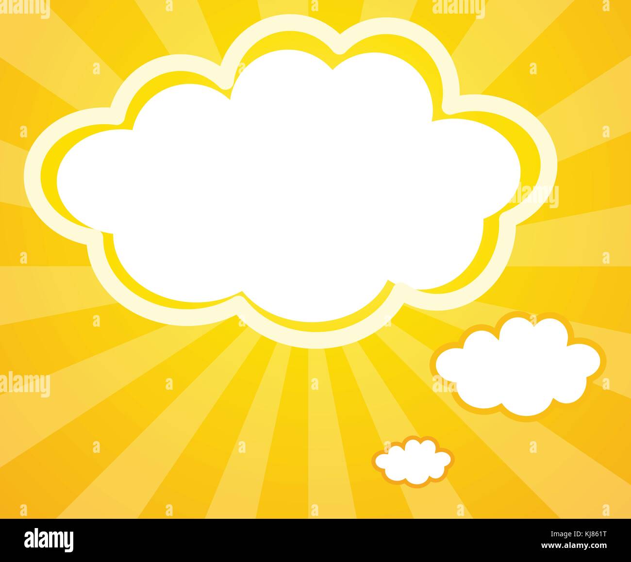 Illustration of an empty cloud notes Stock Vector Image & Art - Alamy