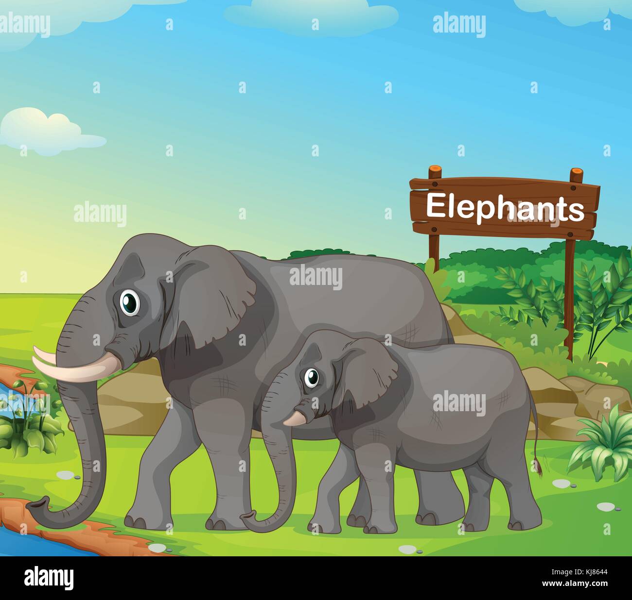 Asian elephant clipart hi-res stock photography and images - Alamy