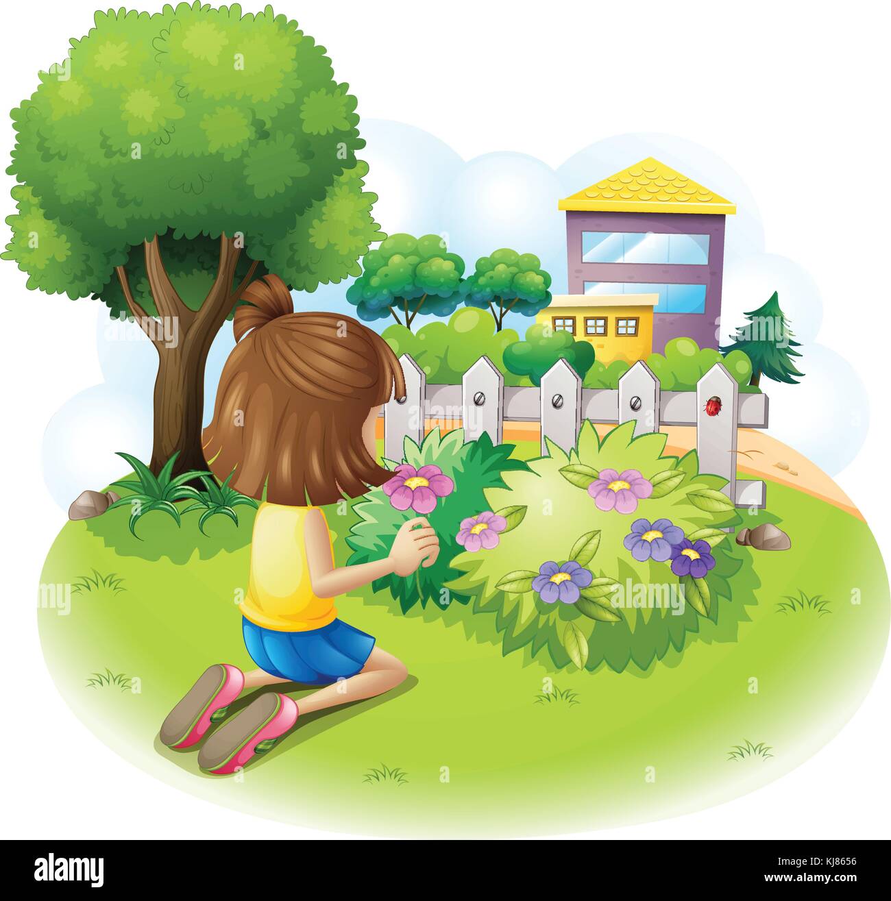 Pick Flowers Clipart