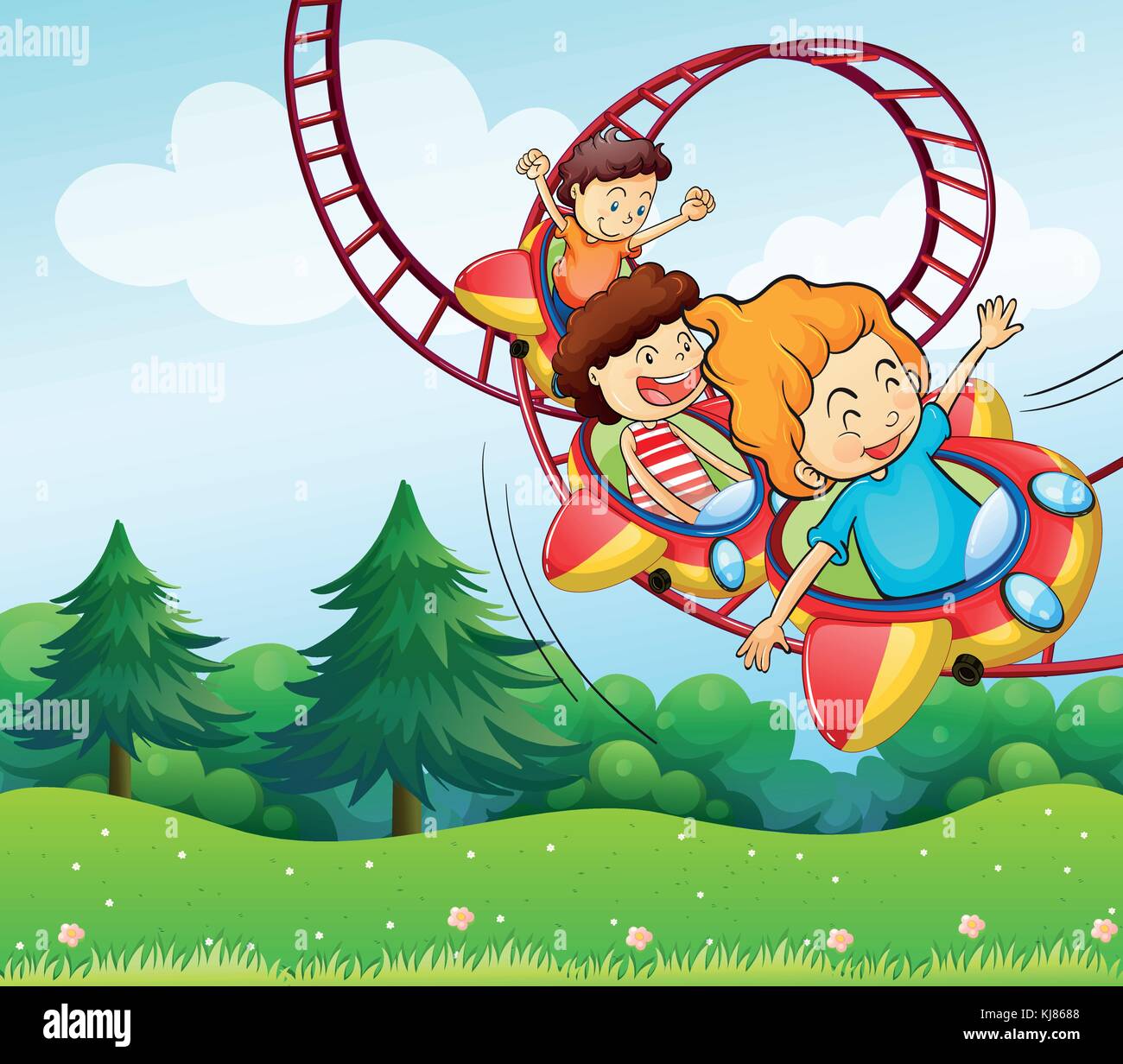 Roller Coaster Clipart Animated Santa
