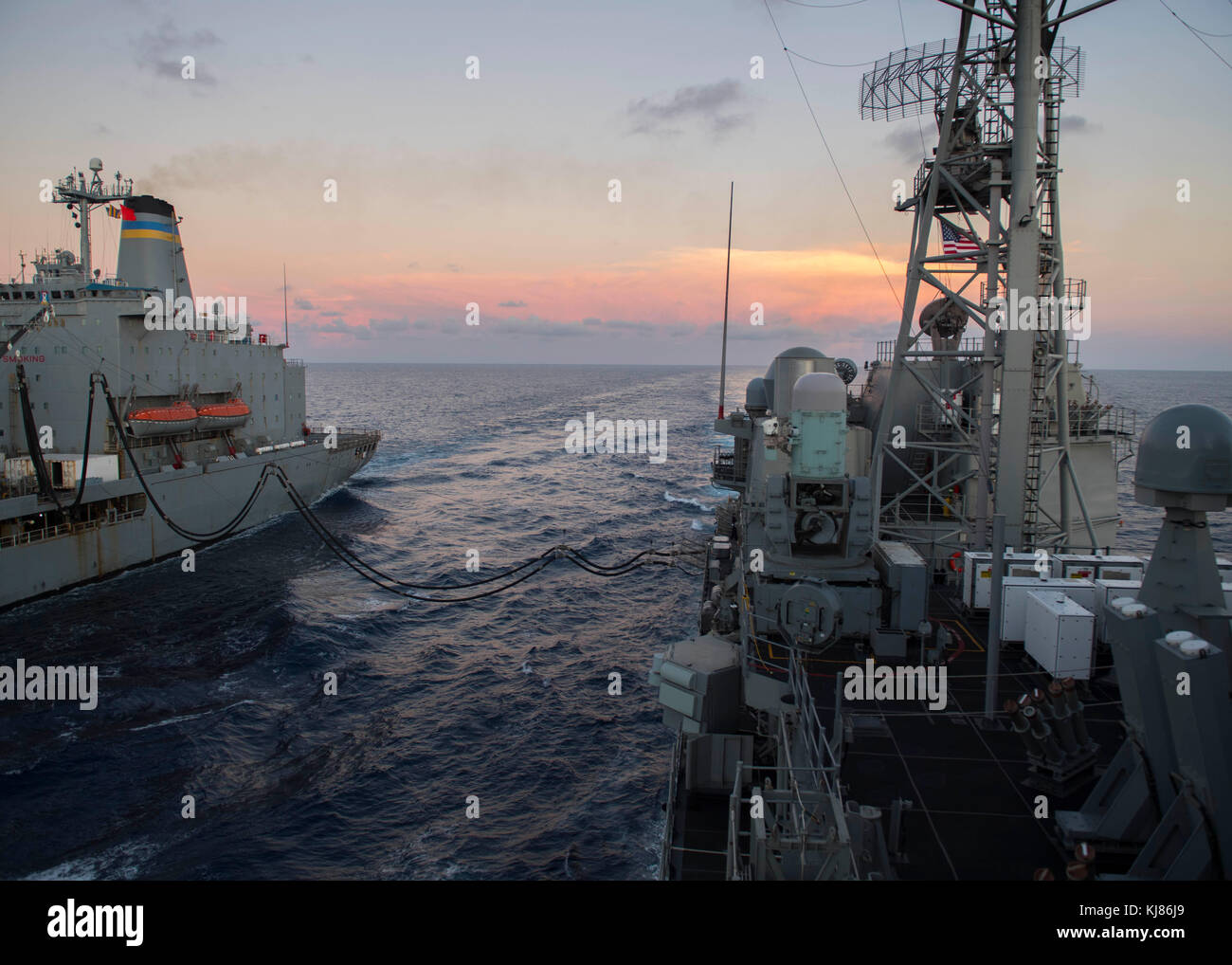 The Henry J. Kaiser-class fleet replenishment oiler USNS Pecos (T-AO ...