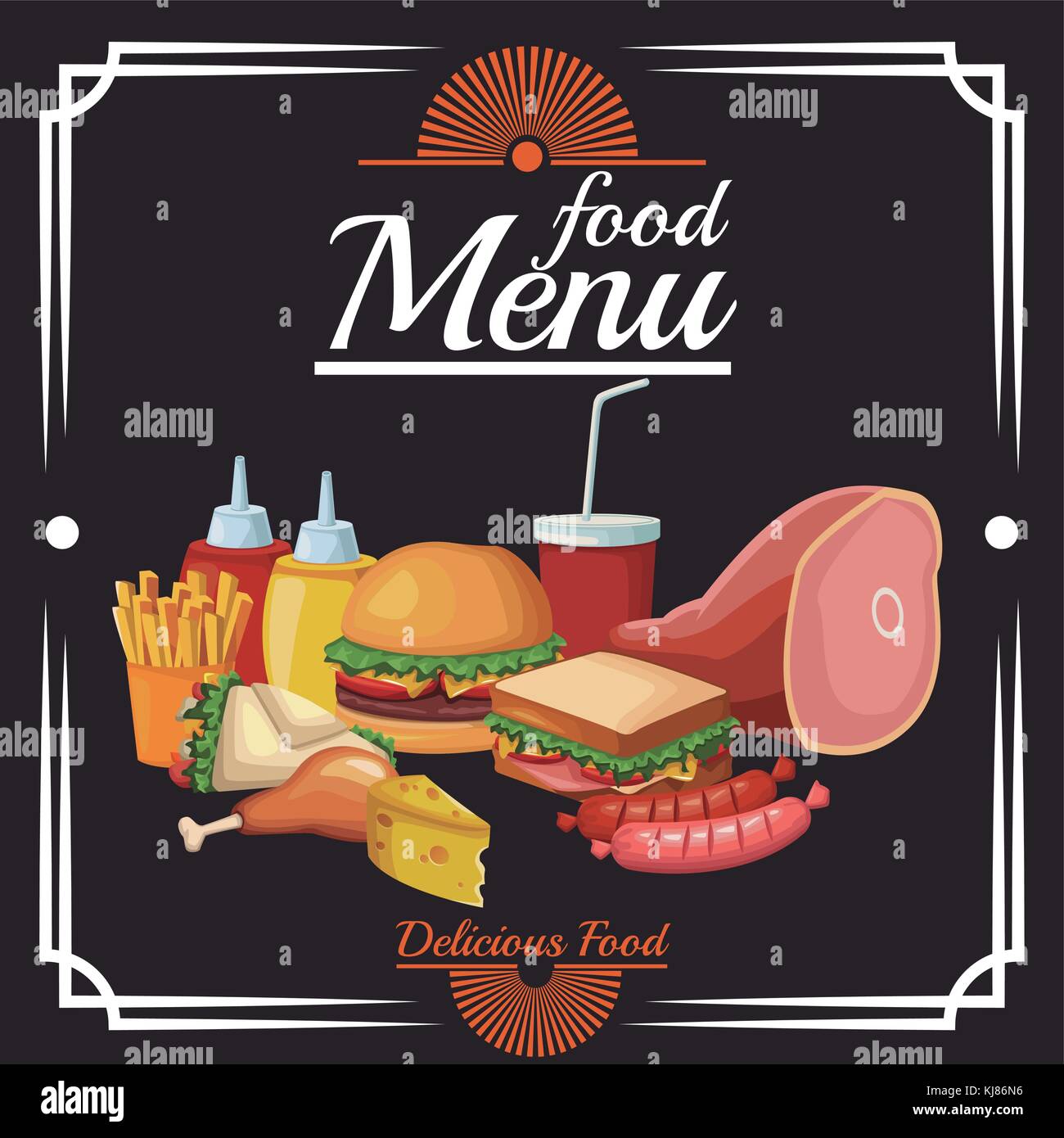 Food restaurant menu Stock Vector Image & Art - Alamy