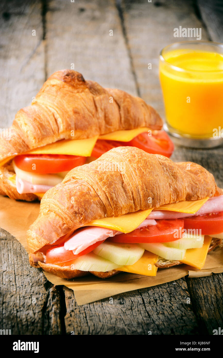 Selective focus in the middle of front sandwich Stock Photo - Alamy