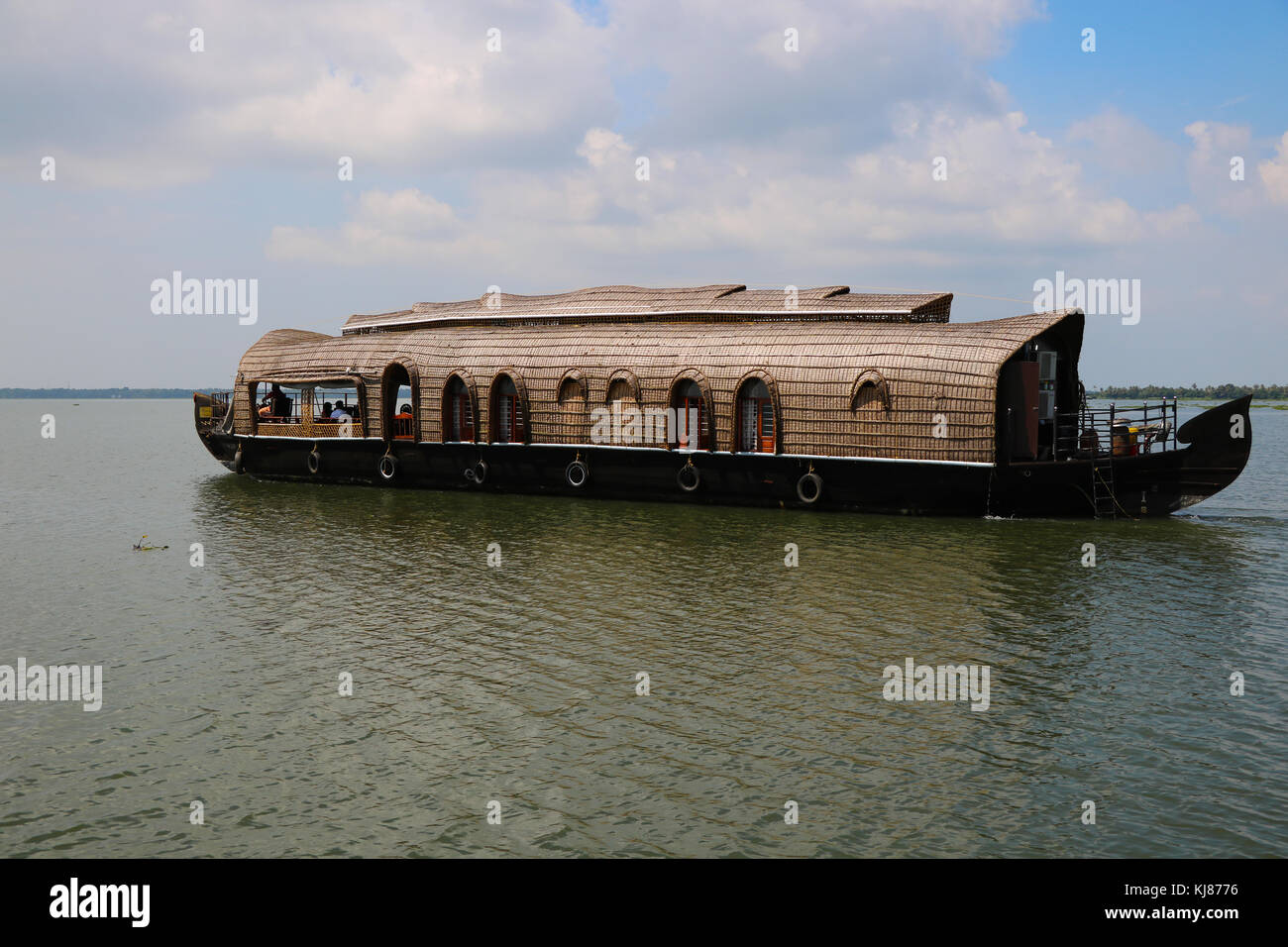 Kerala traditional house boat in backwaters Stock Photo - Alamy