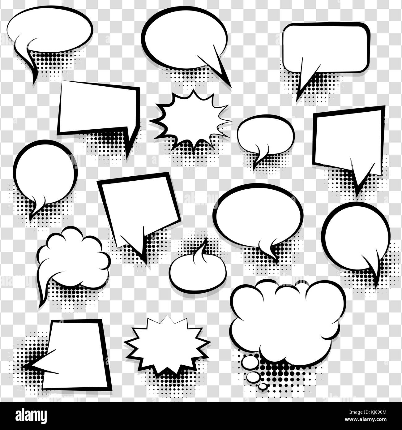 Comic empty text speech bubble 25 Stock Vector Image & Art - Alamy