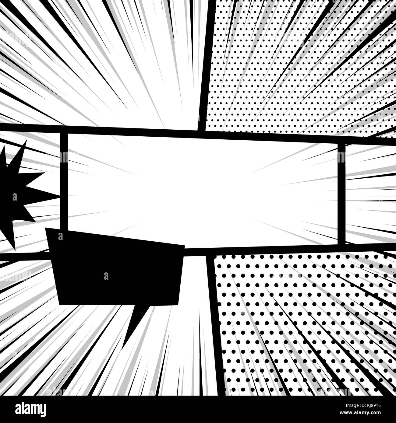 Comic book pop art monochrome mock up Stock Vector Image & Art - Alamy