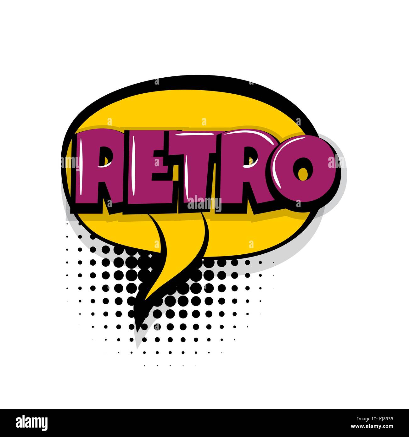 retro comic text white background Stock Vector Image & Art - Alamy