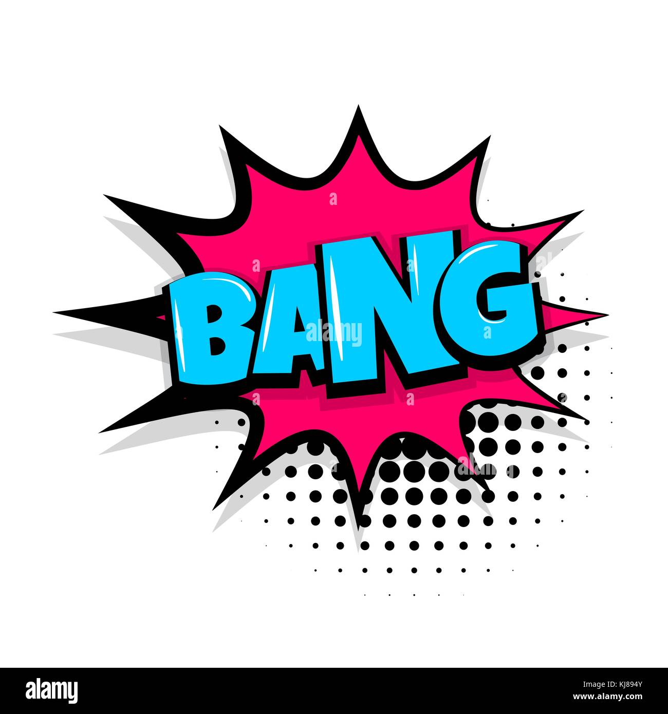 bang comic text white background Stock Vector Image & Art - Alamy
