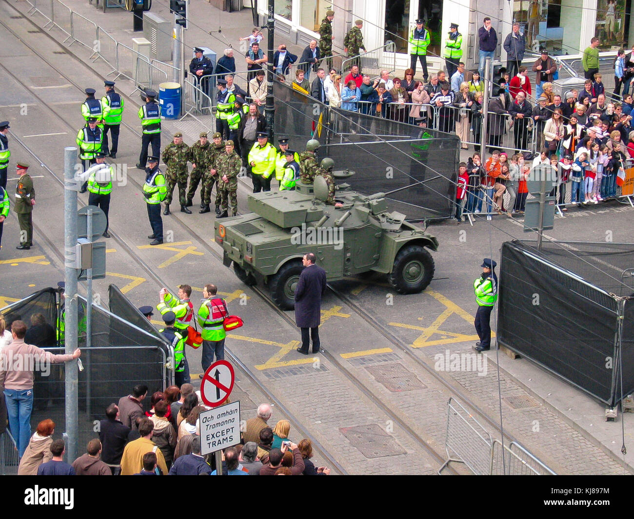Irish Military Forces parade at the 1916 Easter Rising commemoration on ...