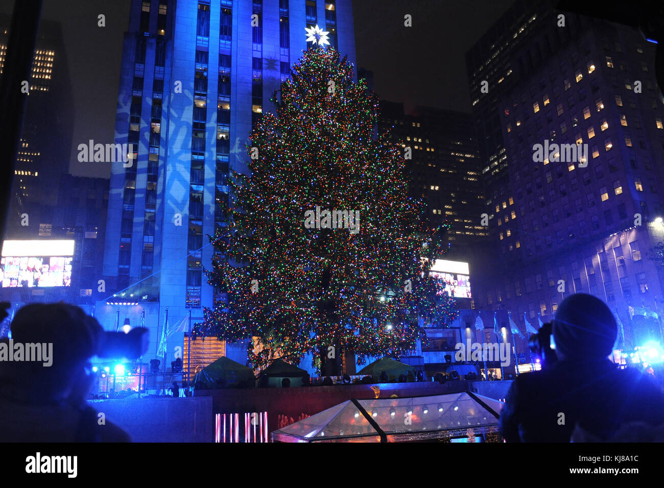 NEW YORK, NY - NOVEMBER 30: Rockefeller Center Christmas Tree at the 94 ...