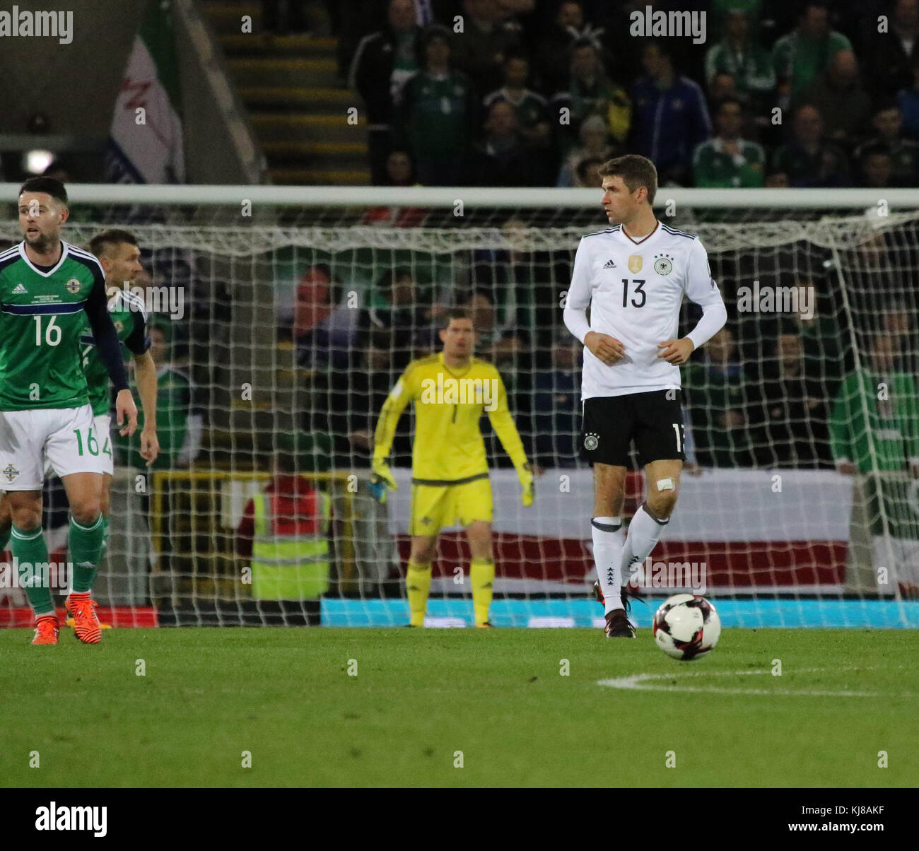 Germany's Thomas Muller (13) in action against Northern Ireland at ...
