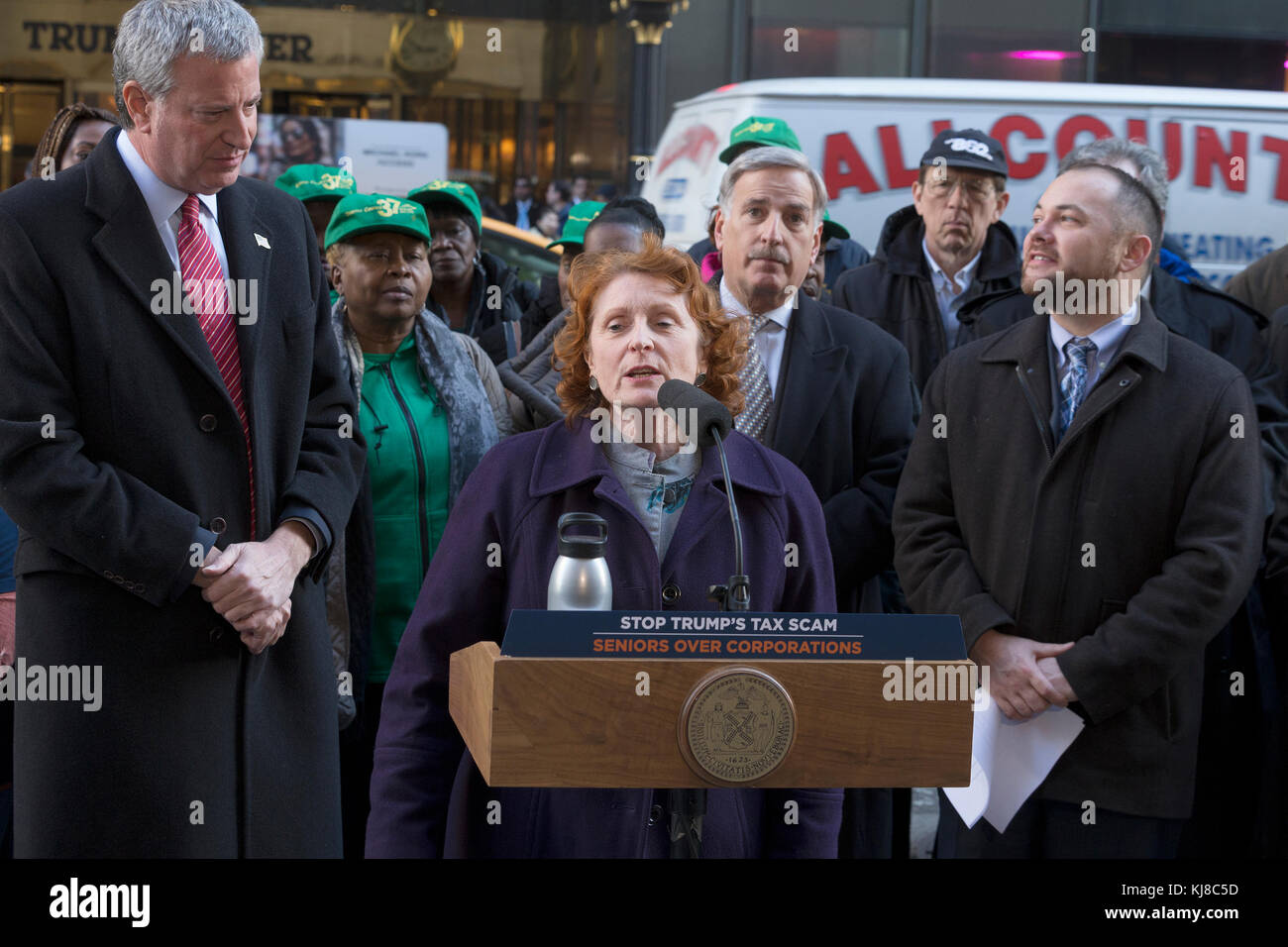 New York, United States. 21st Nov, 2017. NYC concil member Jo Anne ...