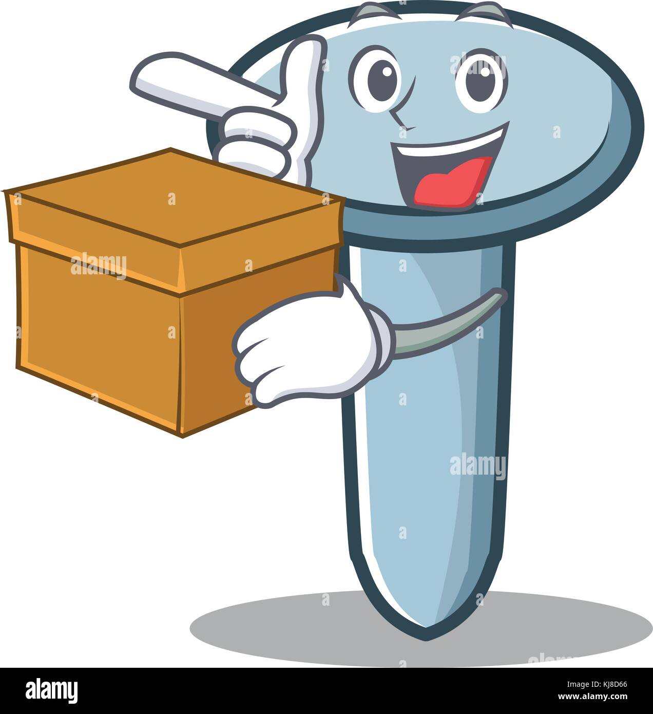 With box nail character cartoon style Stock Vector Image & Art - Alamy