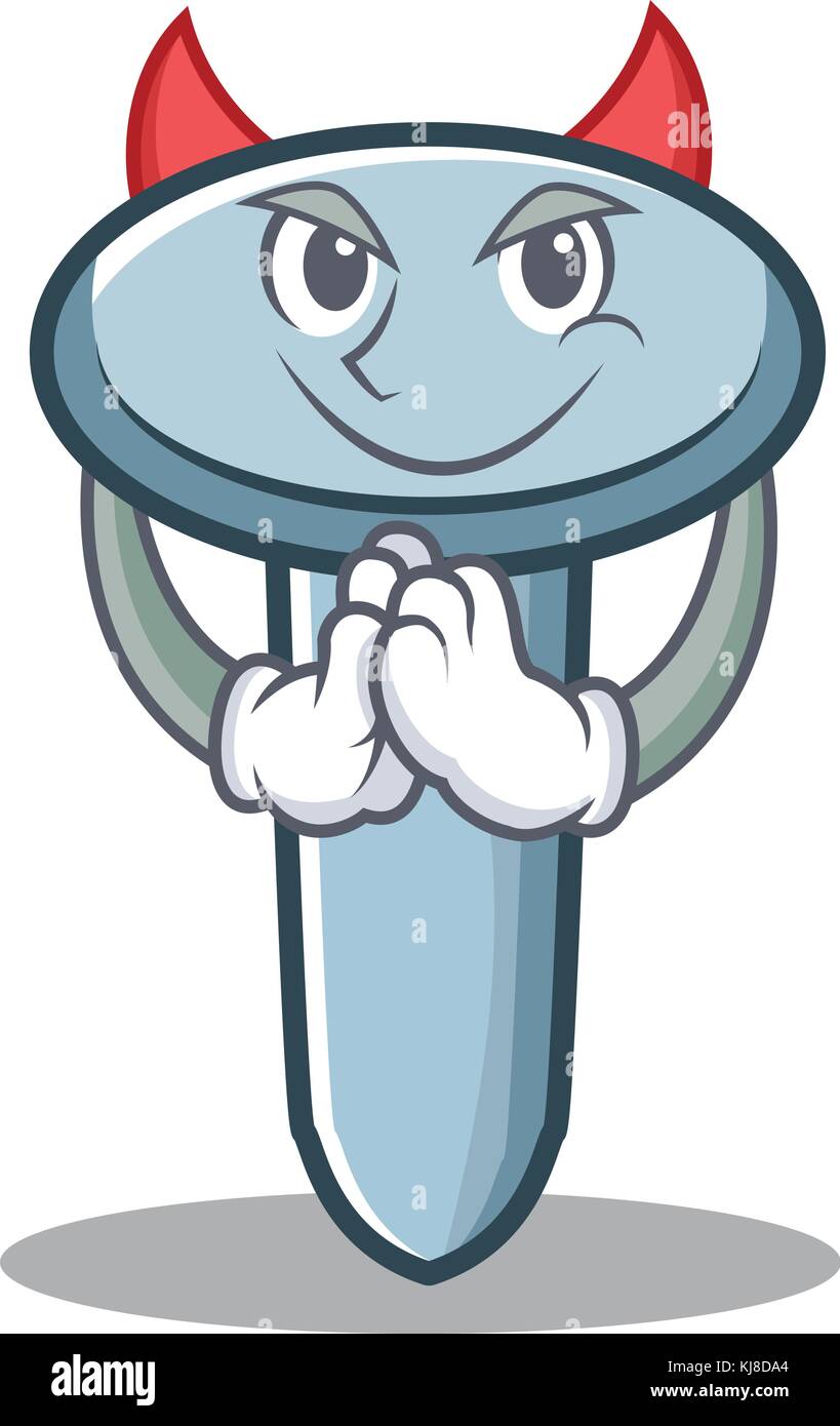 Devil nail character cartoon style Stock Vector Image & Art - Alamy