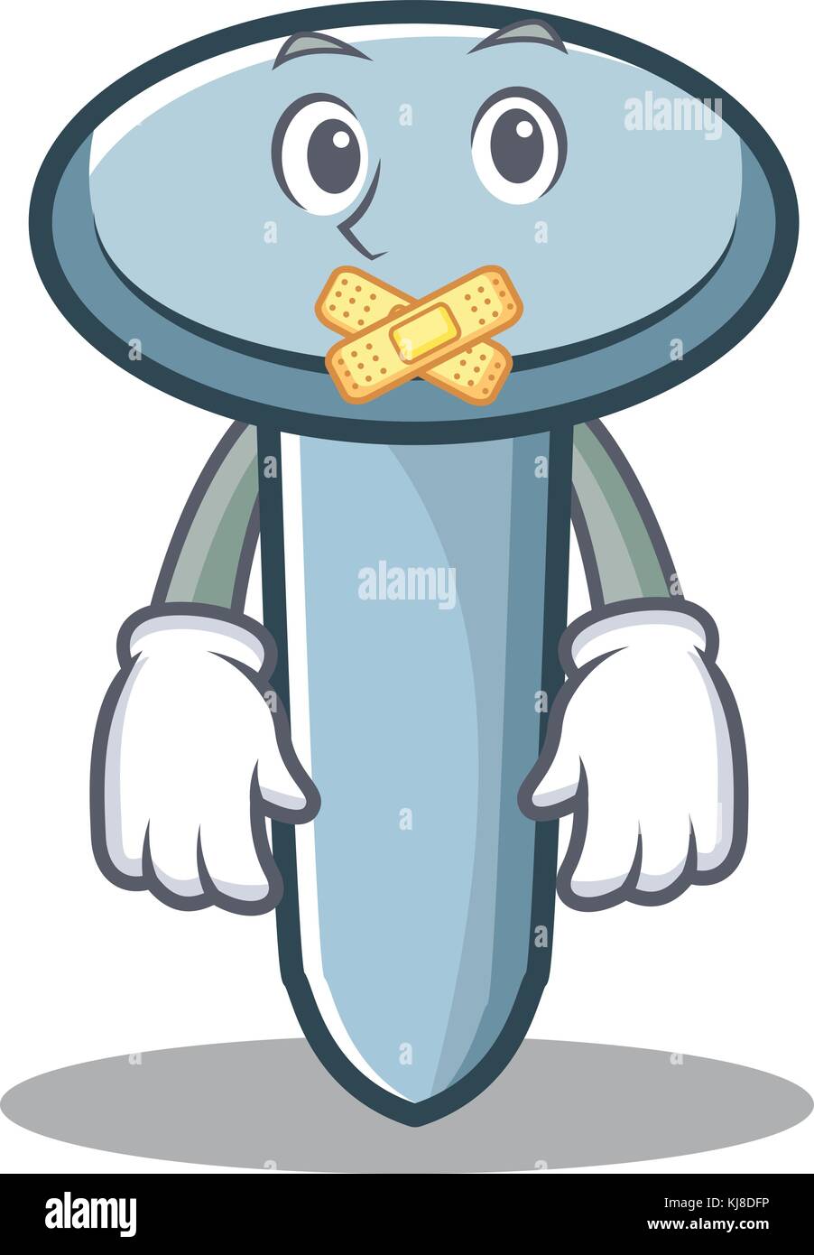 Silent nail character cartoon style Stock Vector Image & Art - Alamy