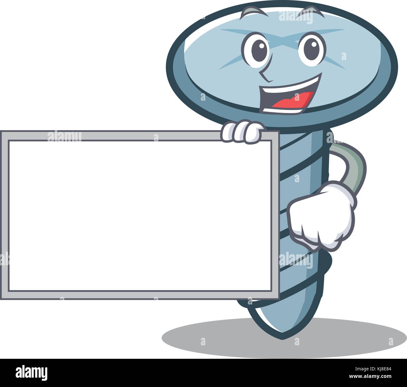 With board screw character cartoon style Stock Vector Image & Art - Alamy