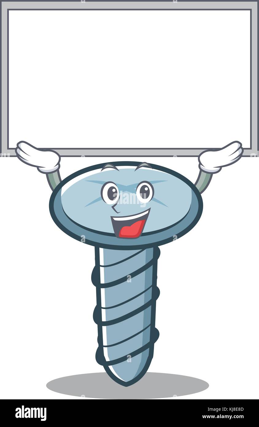Up board screw character cartoon style Stock Vector Image & Art - Alamy