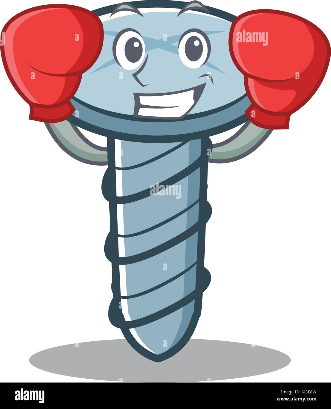 Boxing screw character cartoon style Stock Vector Image & Art - Alamy