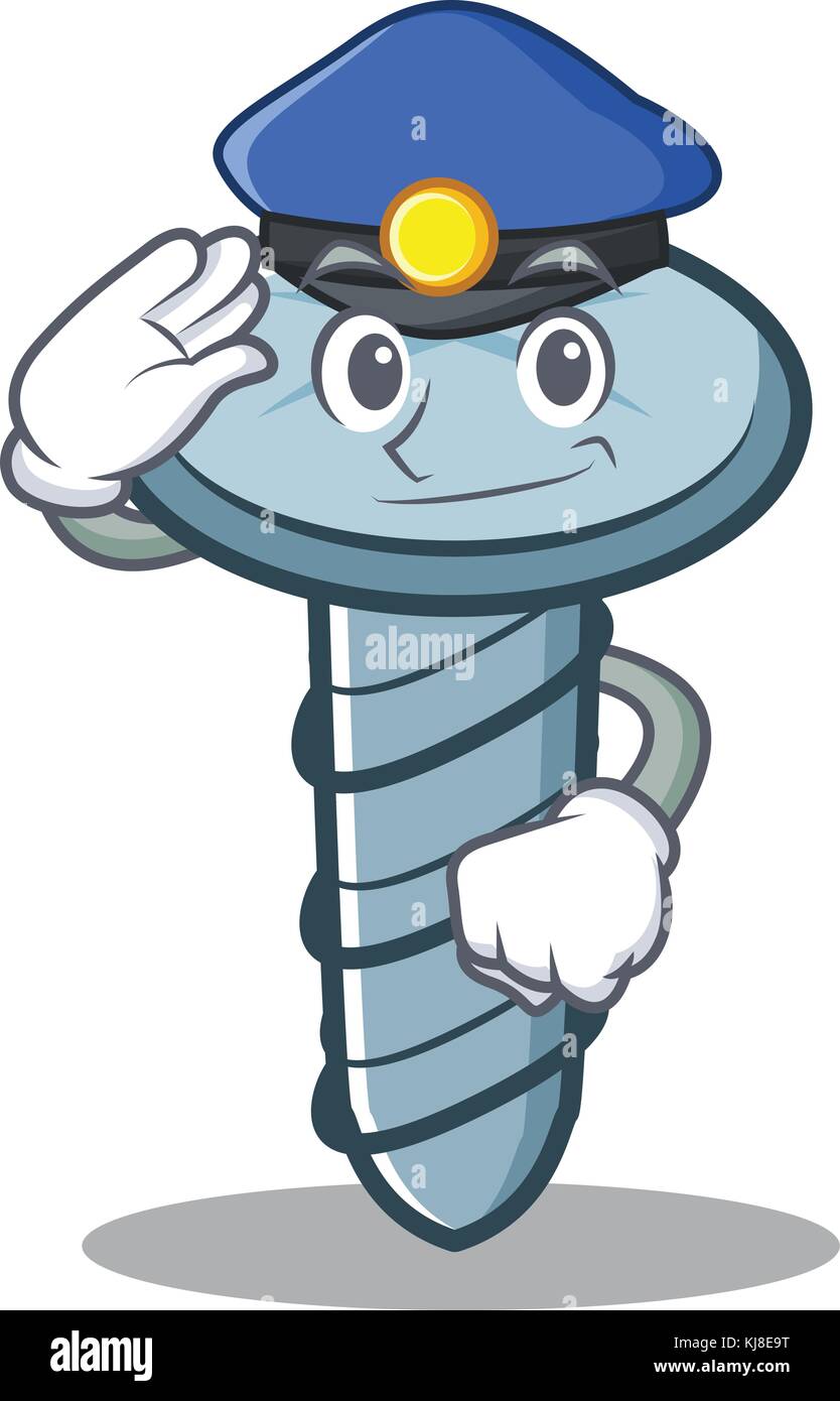 Police screw character cartoon style Stock Vector Image & Art - Alamy