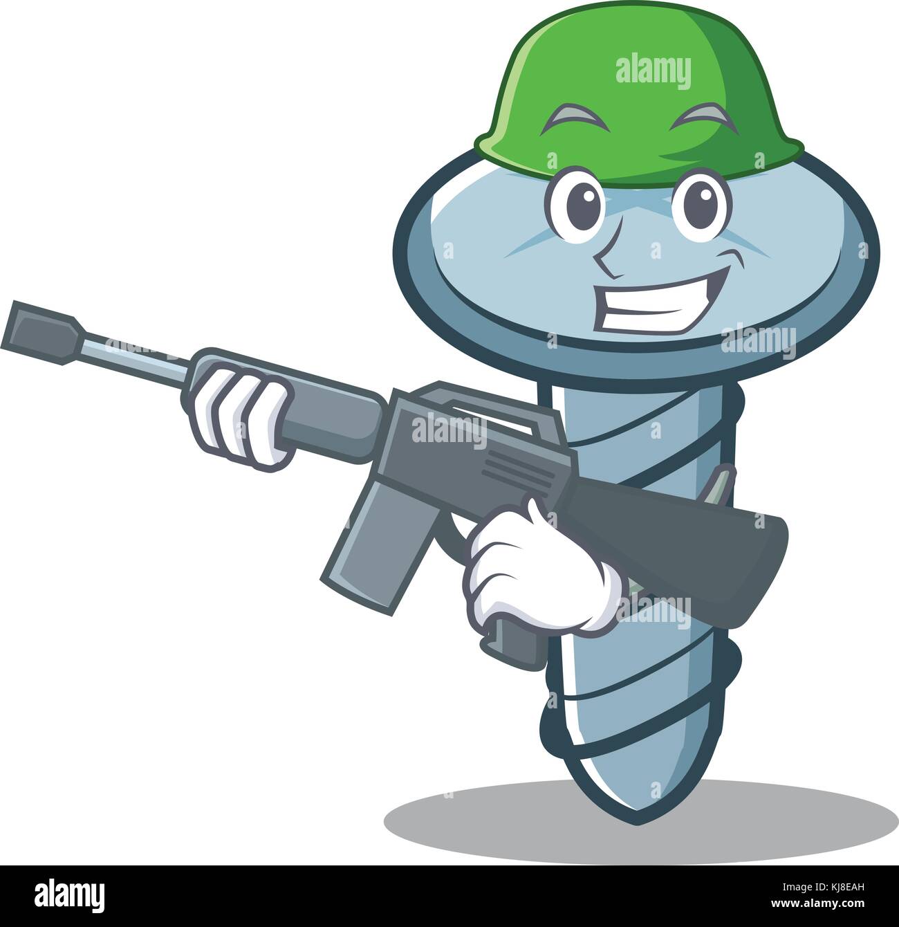 Army screw character cartoon style Stock Vector Image & Art - Alamy
