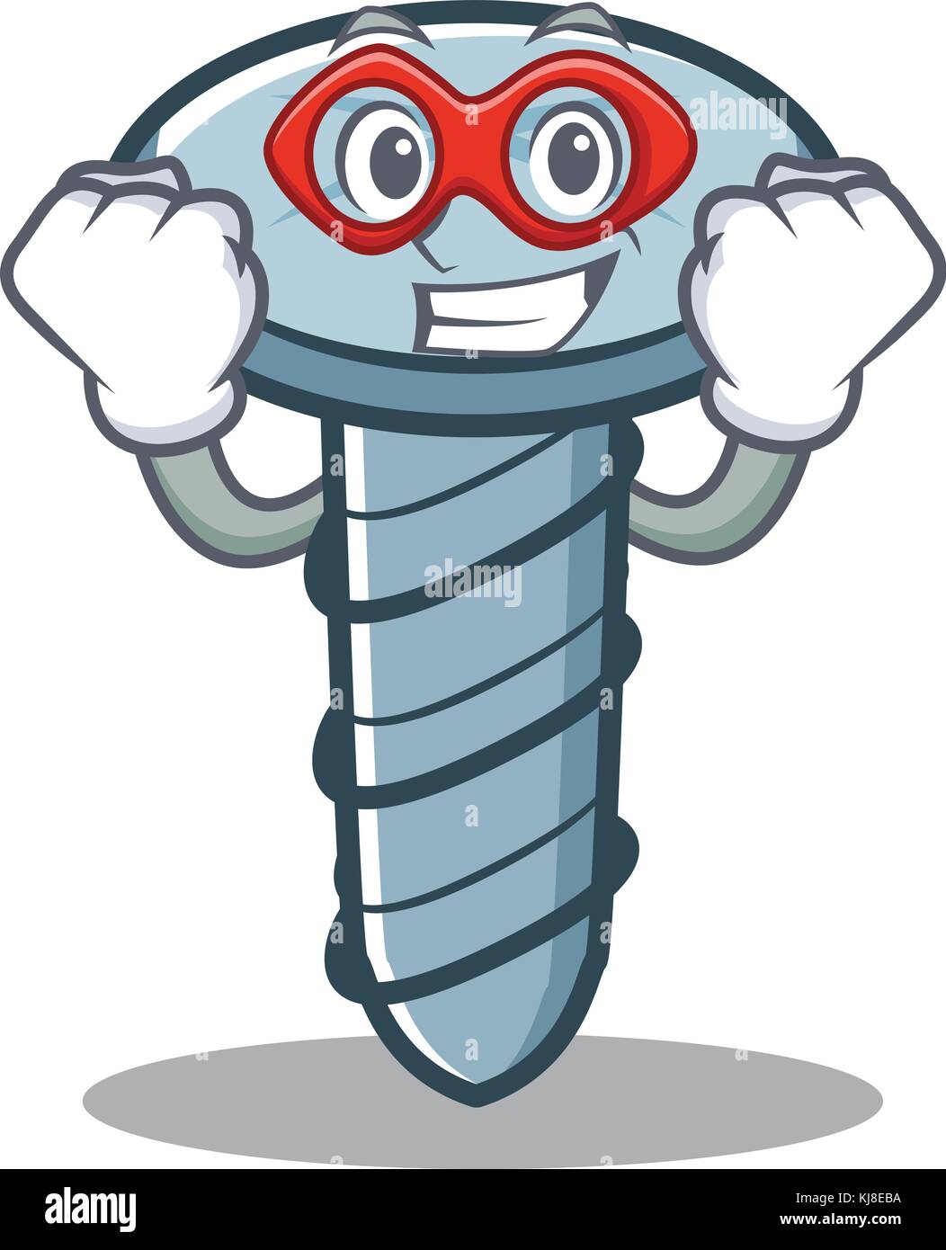 Super hero screw character cartoon style Stock Vector Image & Art - Alamy