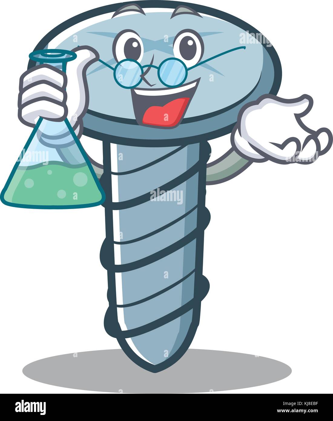 Professor screw character cartoon style Stock Vector Image & Art - Alamy