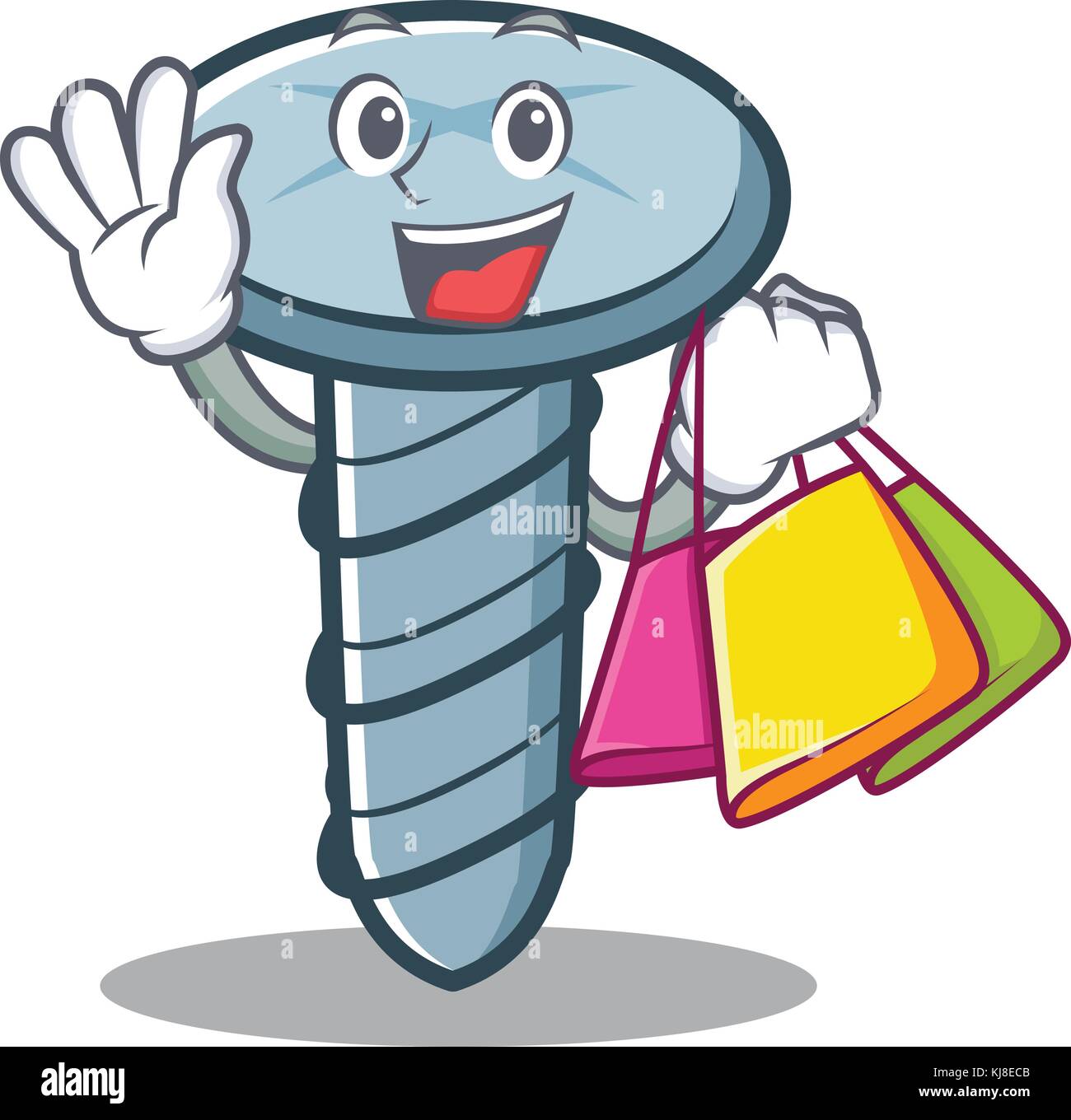 Shopping screw character cartoon style Stock Vector Image & Art - Alamy