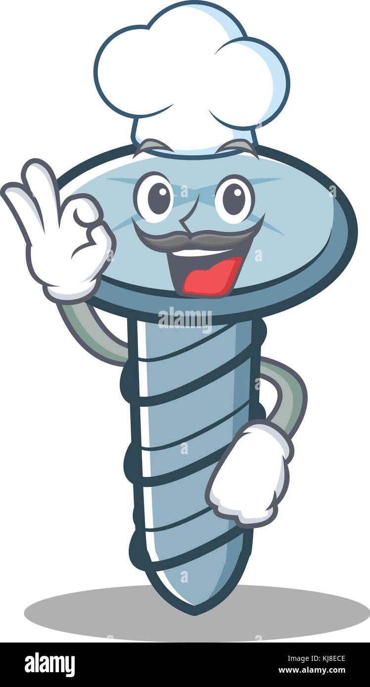 Chef screw character cartoon style Stock Vector Image & Art - Alamy